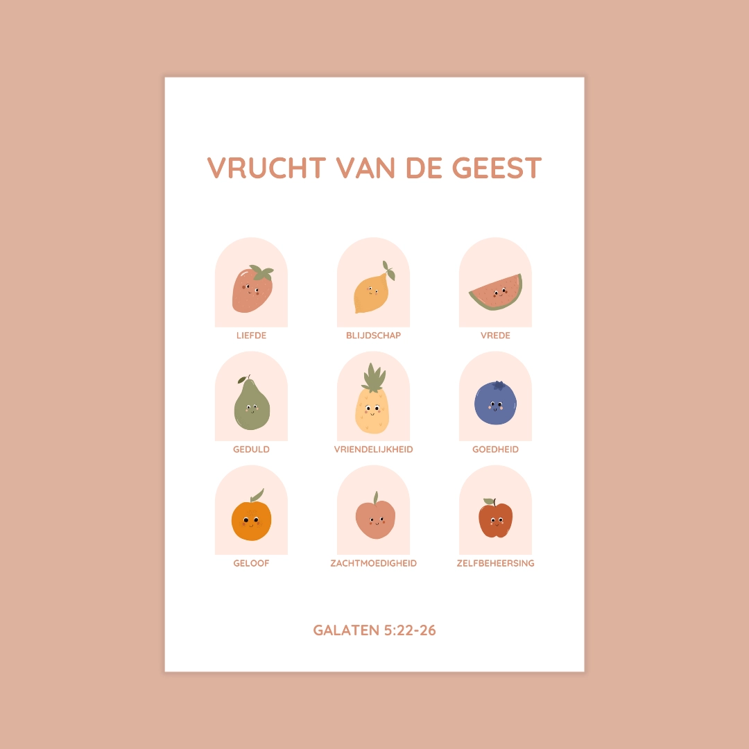 Vrucht van de Geest - A4 Poster - Precious Moms